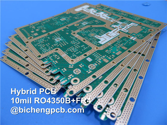 2.3mm 하이브리드 PCB RO3010 RO3006 및 RO4003C 기판에 구축